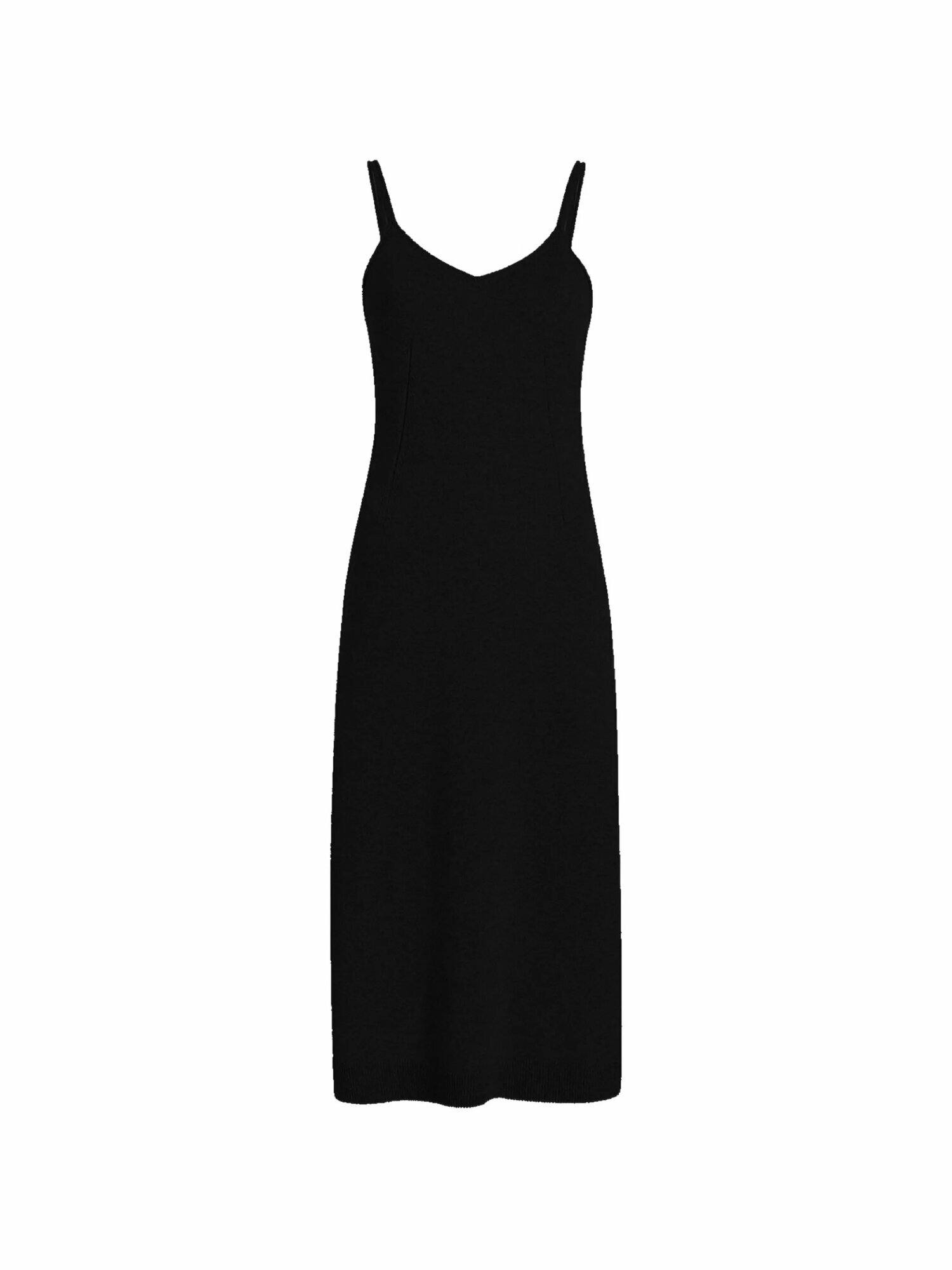 Платье Double-strap cashmere slip midi dress