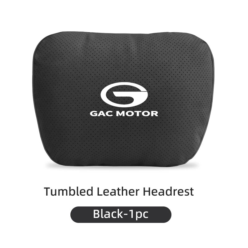 Подушка-подголовник для авто GAC Motor, черная