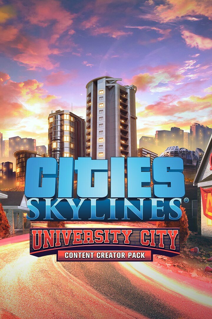 Cities: Skylines - Content Creator Pack: University City (Win 10) — Content Creator Pack University City (win 10) — дополнение (DLC) для Xbox / Microsoft Store · PC · цифровой ключ · нужна базовая игр