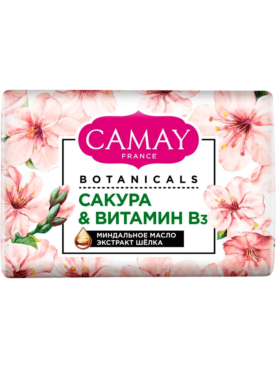Туалетное мыло CAMAY Botanicals Японская сакура, 85г