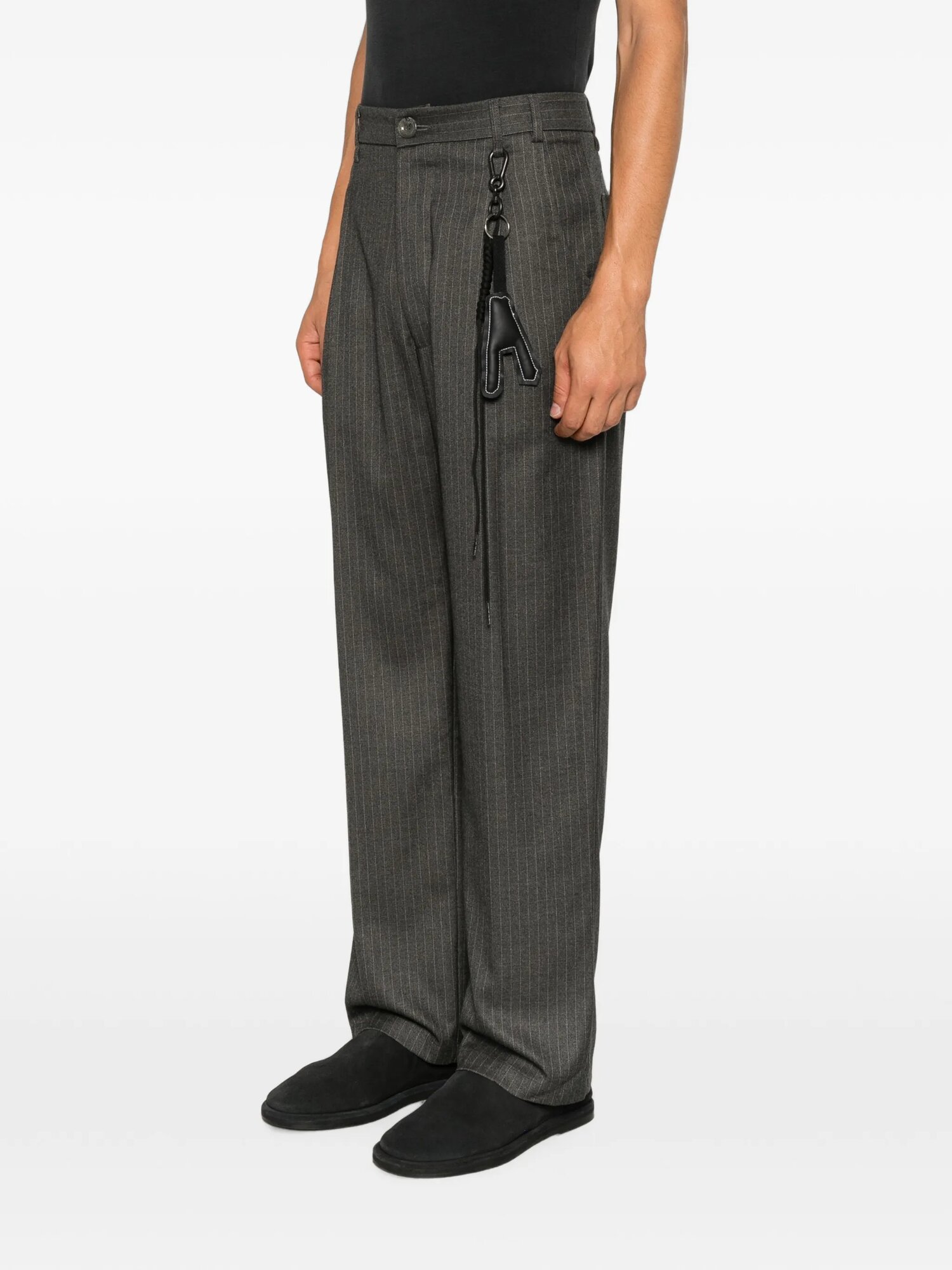 Брюки Song For The Mute Stripe-pattern wide-leg trousers, размер 50, grey — фото 1