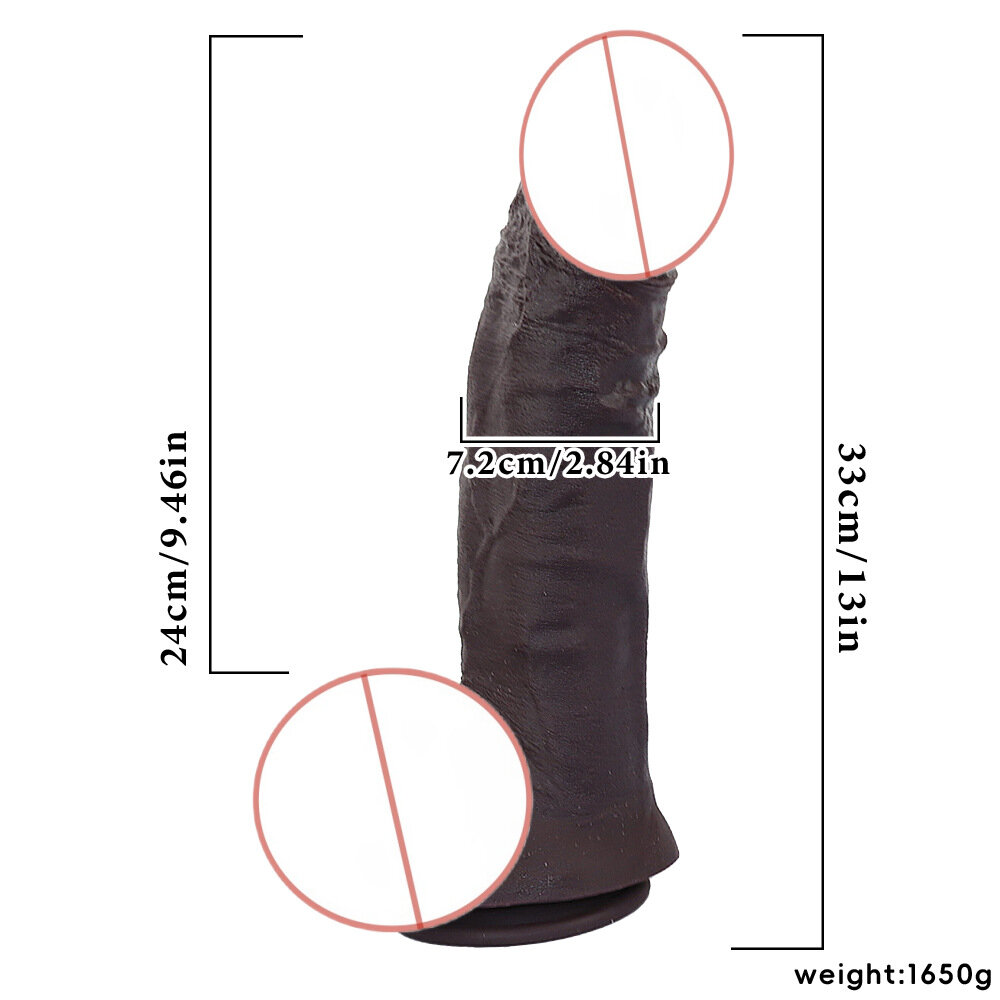 Мягкий реалистичный силиконовый пенис Meat King Timely Rain Makeup, двойной слой, текстура кожи, большой размер.