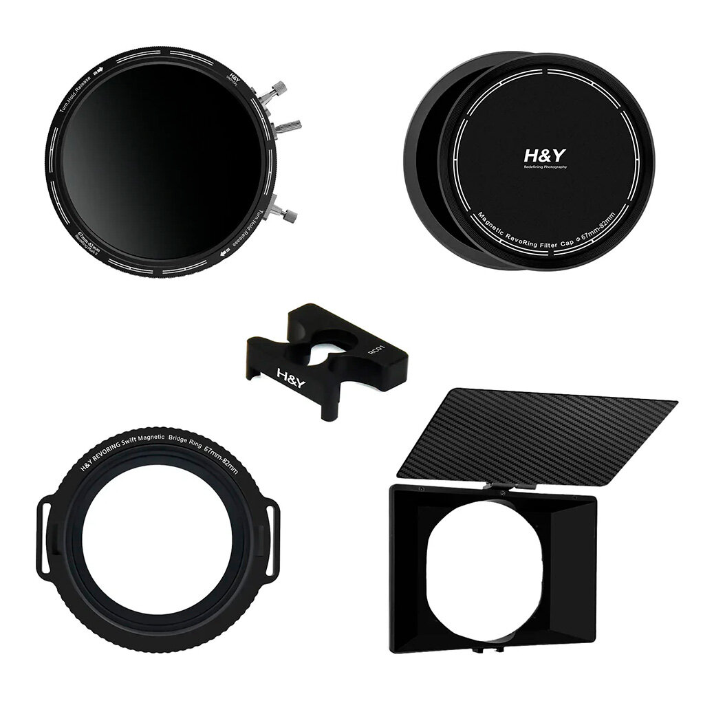 Набор H&Y RevoRing Mark II Video Kit, фильтр ND3-1000+CPL + аксессуары, 67-82 мм