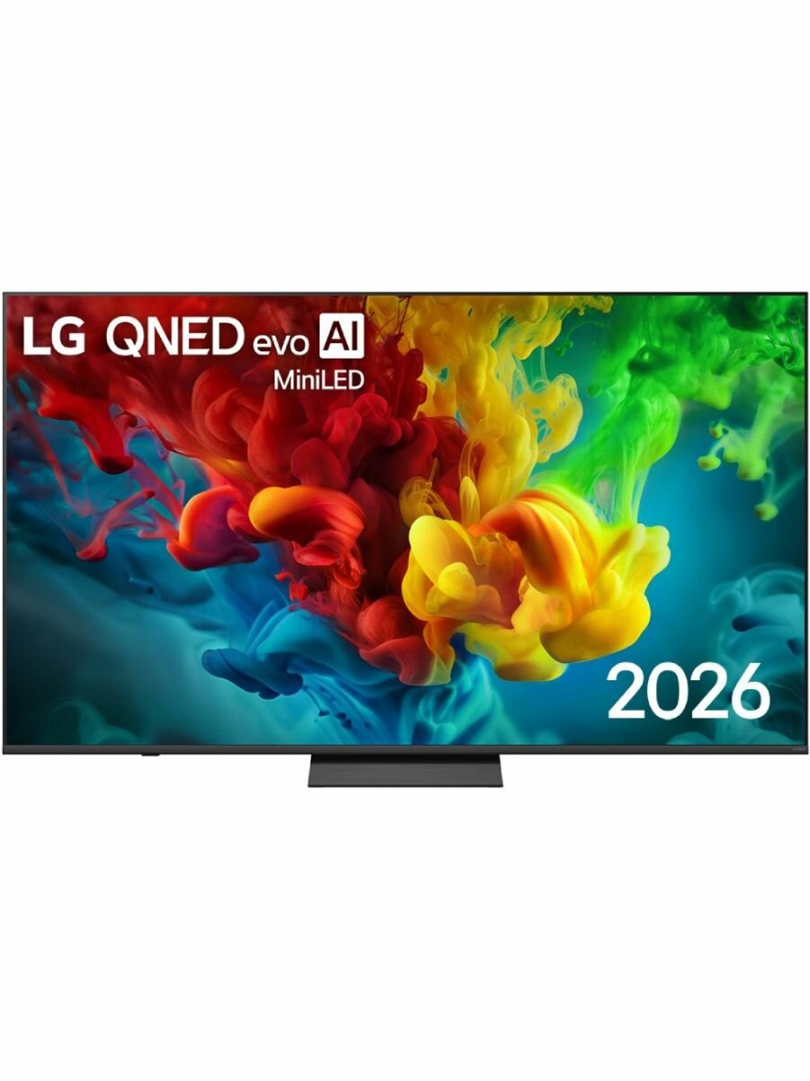 Телевизор LG 85" 85QNED83B6A. ARUG, Smart TV, QNED, Mini LED, 4K UHD, черный