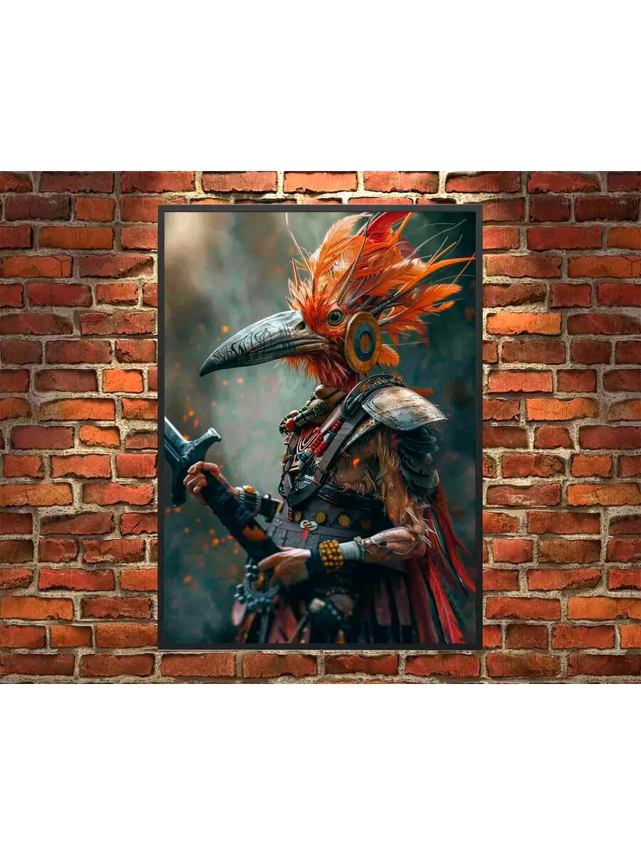 Птица удод Гладиатор 4, Плакат 30x42см