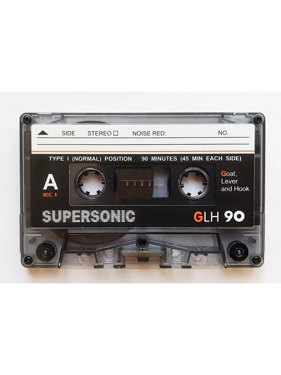 Аудиокассета запечатанная Supersonic GLH 90 Black