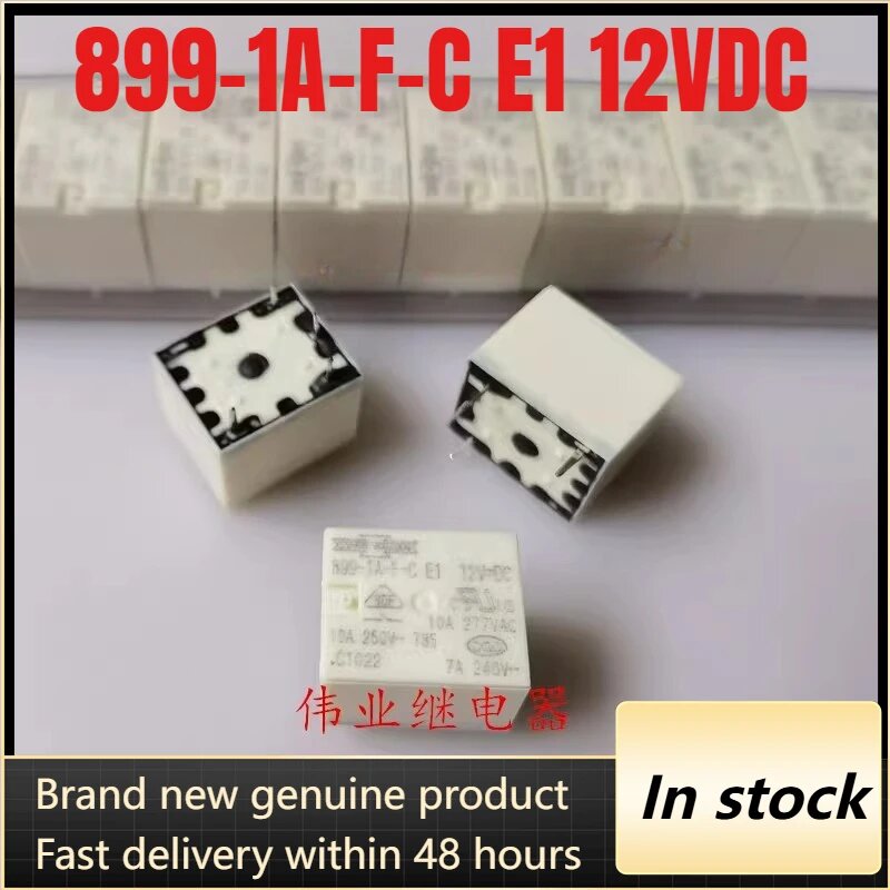Реле 899-1A-F-C E1 12VDC 4контакта 10A