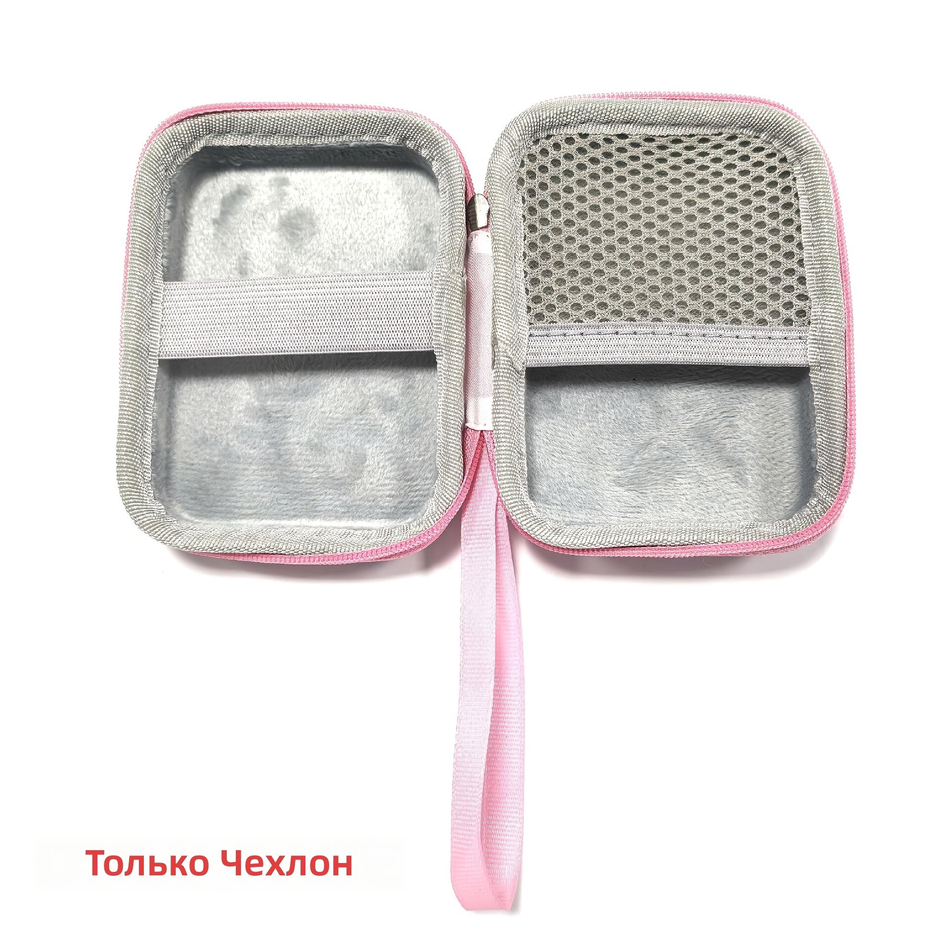 Портативная компактная сумка-чехол для фотоаппарата и аксессуаров, розовый цвет, без камеры