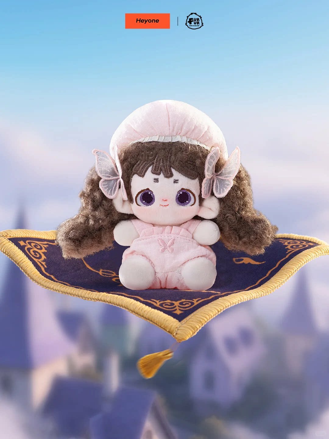 Heyone Black Play Fufu Superpower Magic Society Series Wind Traveler Pact ｍａｓｔｅｒ Plush Ключен