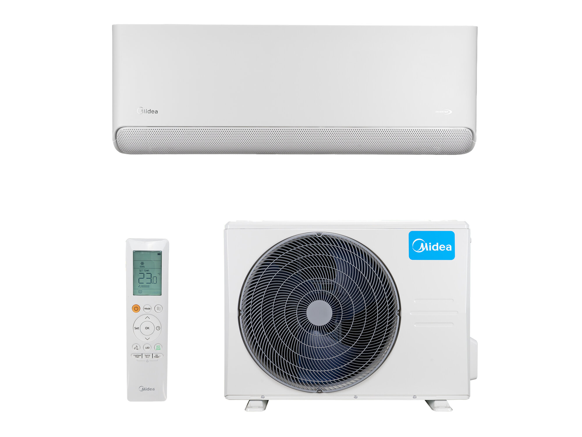 Сплит-система Midea Breezeless E MSFE1S-18FRN8G1/MOFE1-18FRN8G1, инверторная, до 50 м², белый