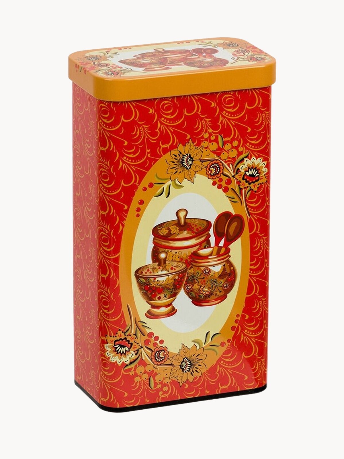 Банка жестяная 10.3x6.3x18.8см "Gamma" шкатулка MSB-02, №02 "Хохлома"