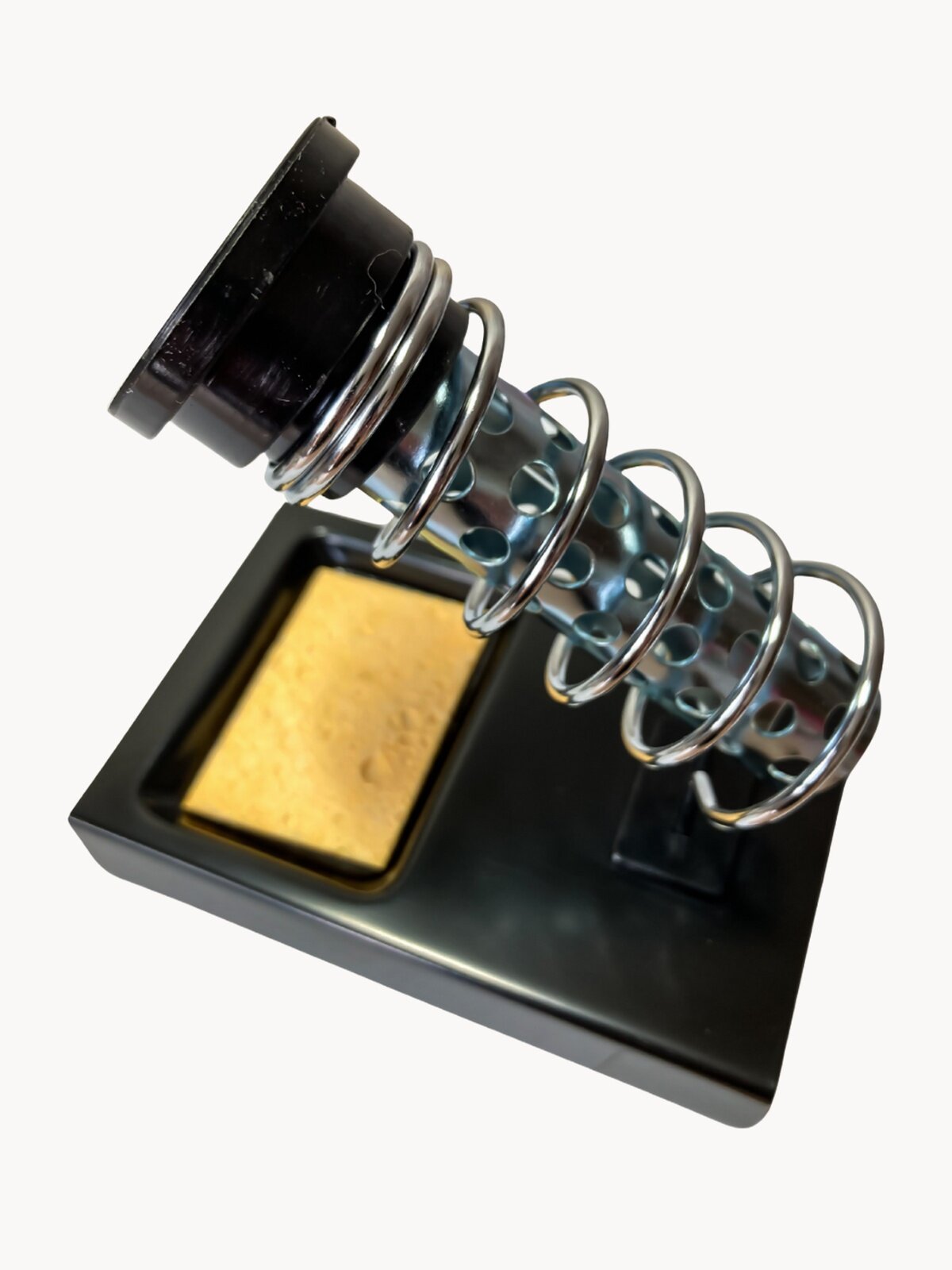 Подставка для паяльника Pro'sKit 6S-2, с губкой, черная, 1 шт