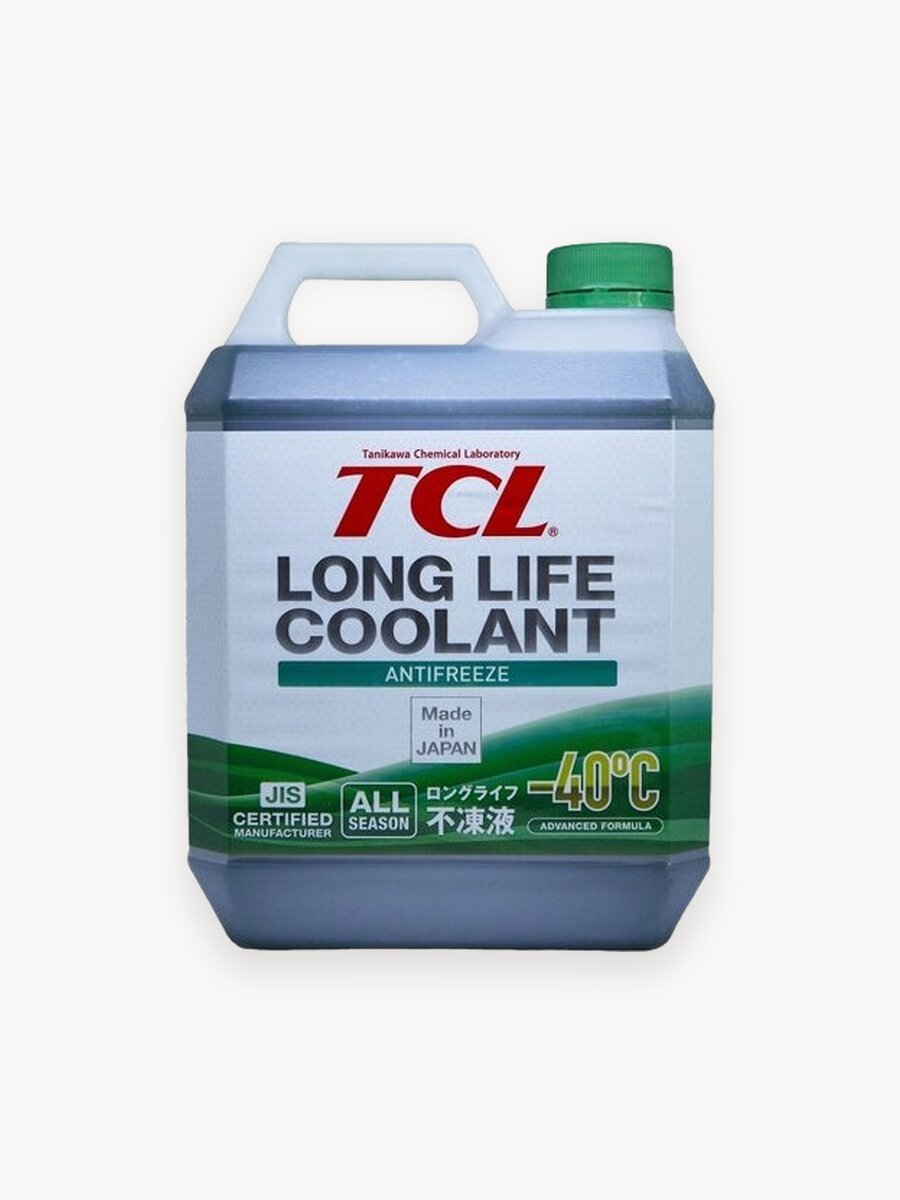 Антифриз зеленый -40 4 л TCL LLC G12+, японская охлаждающая жидкость для автомобиля