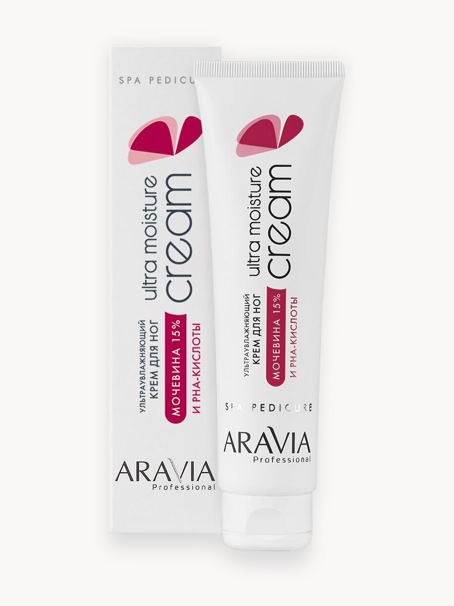 ARAVIA Крем для ног ультраувлажняющий с мочевиной (15%) и PHA-кислотами Ultra Moisture Cream, 100 мл
