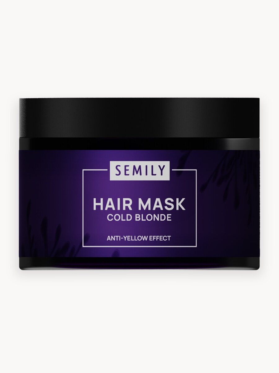 Маска для волос Semily для нейтрализации желтизны блонда 300мл