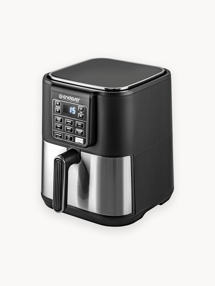 Аэрогриль электрический ENDEVER AF-130, до 12 часов таймер, книга рецептов, функция конвекции, курица, фри.