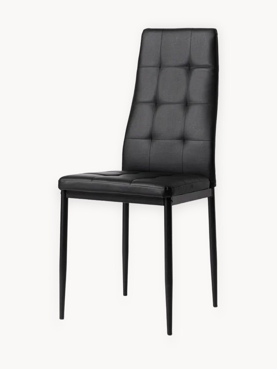 La Room Стулья для кухни 2 шт. 4032A, черный, экокожа, офисный, школьный