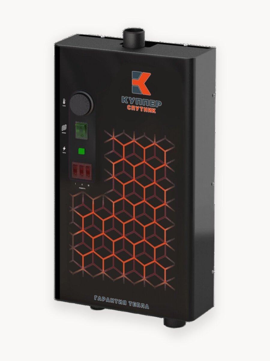 Отопительный котел куппер Спутник (2.0) - 6 черный