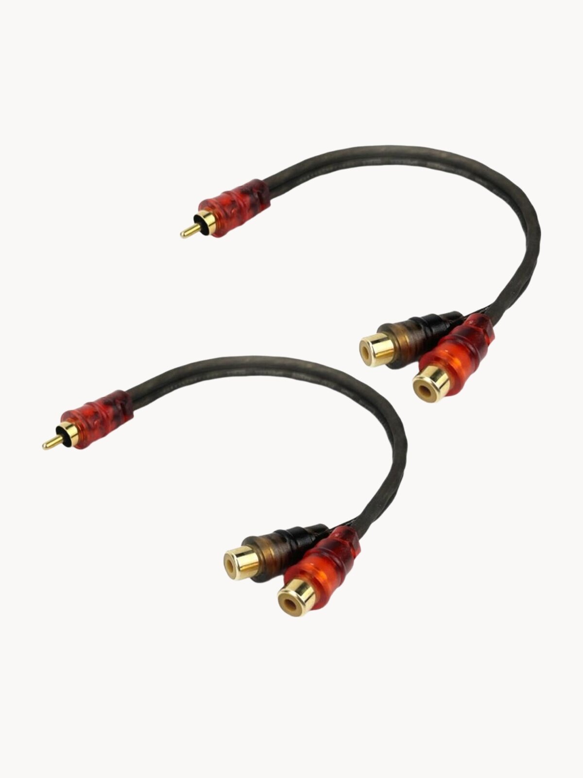 Кабель межблочный DRAKON IRG акустический RCA Y-коннектор RCA 2 мама - 1 папа, 2 штуки