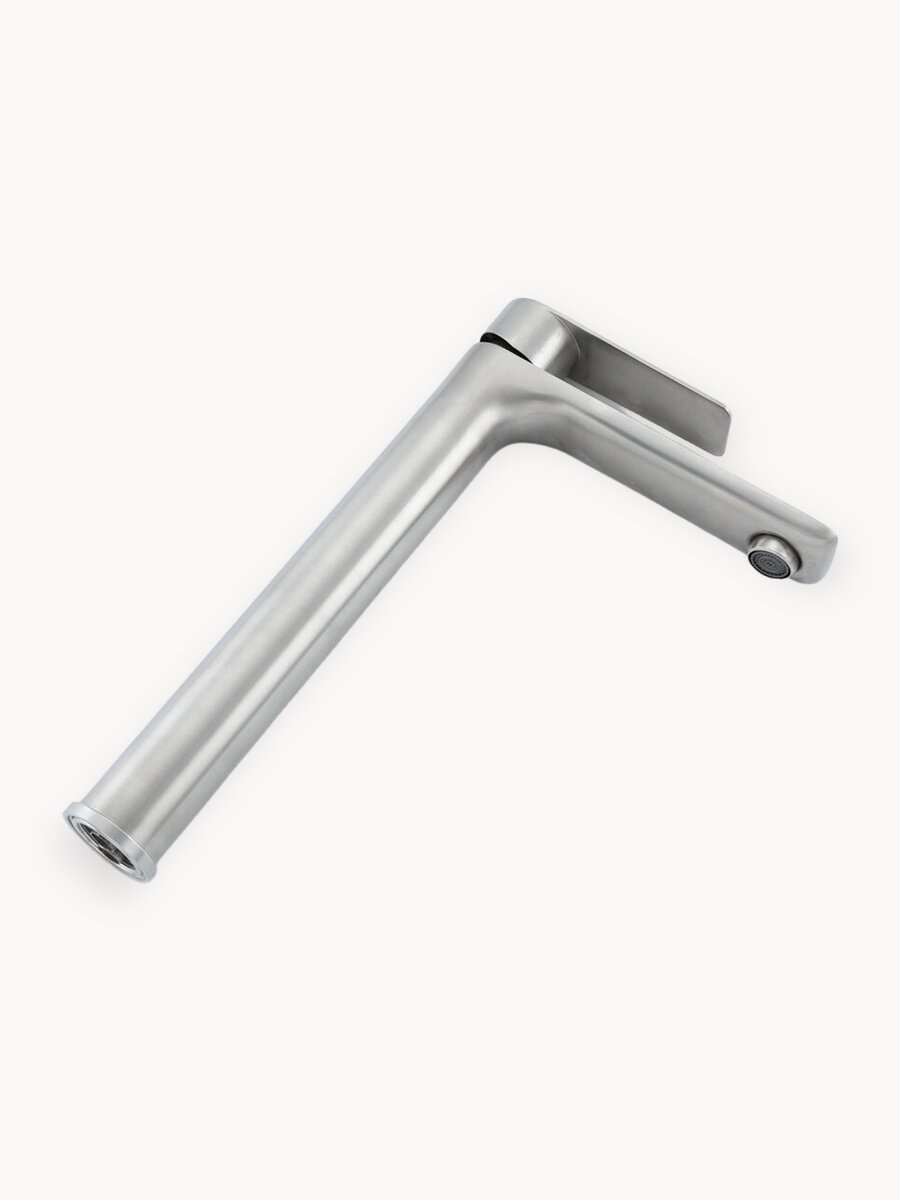 Смеситель для раковины (умывальника) Frap F10806-2 высокий, сатин