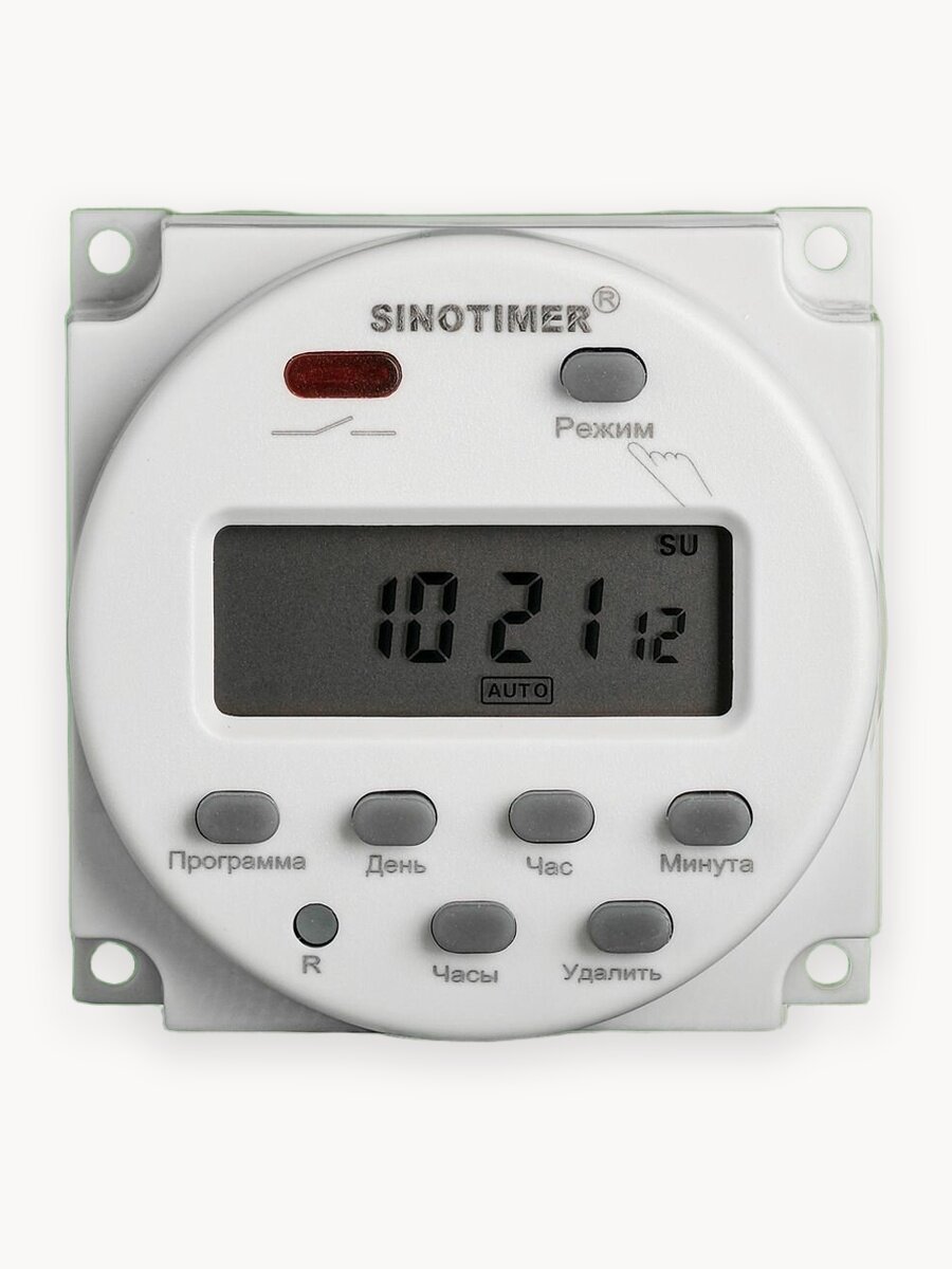 Цифровой таймер SINOTIMER CN101A, 16 А, 3500 Вт, встроенный дисплей