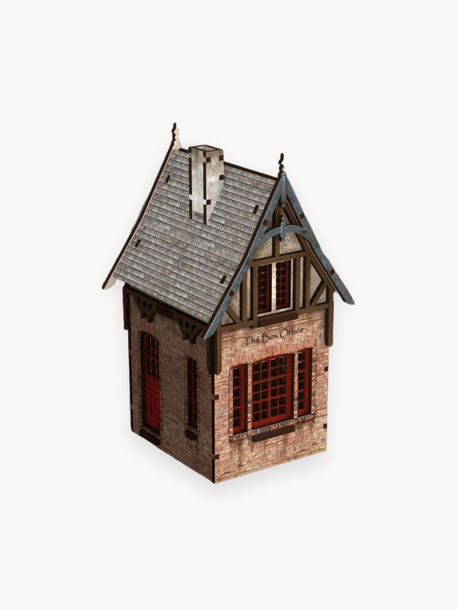 Деревянный конструктор дом / Домик-конструктор деревянный "Городок Шекспира №5"