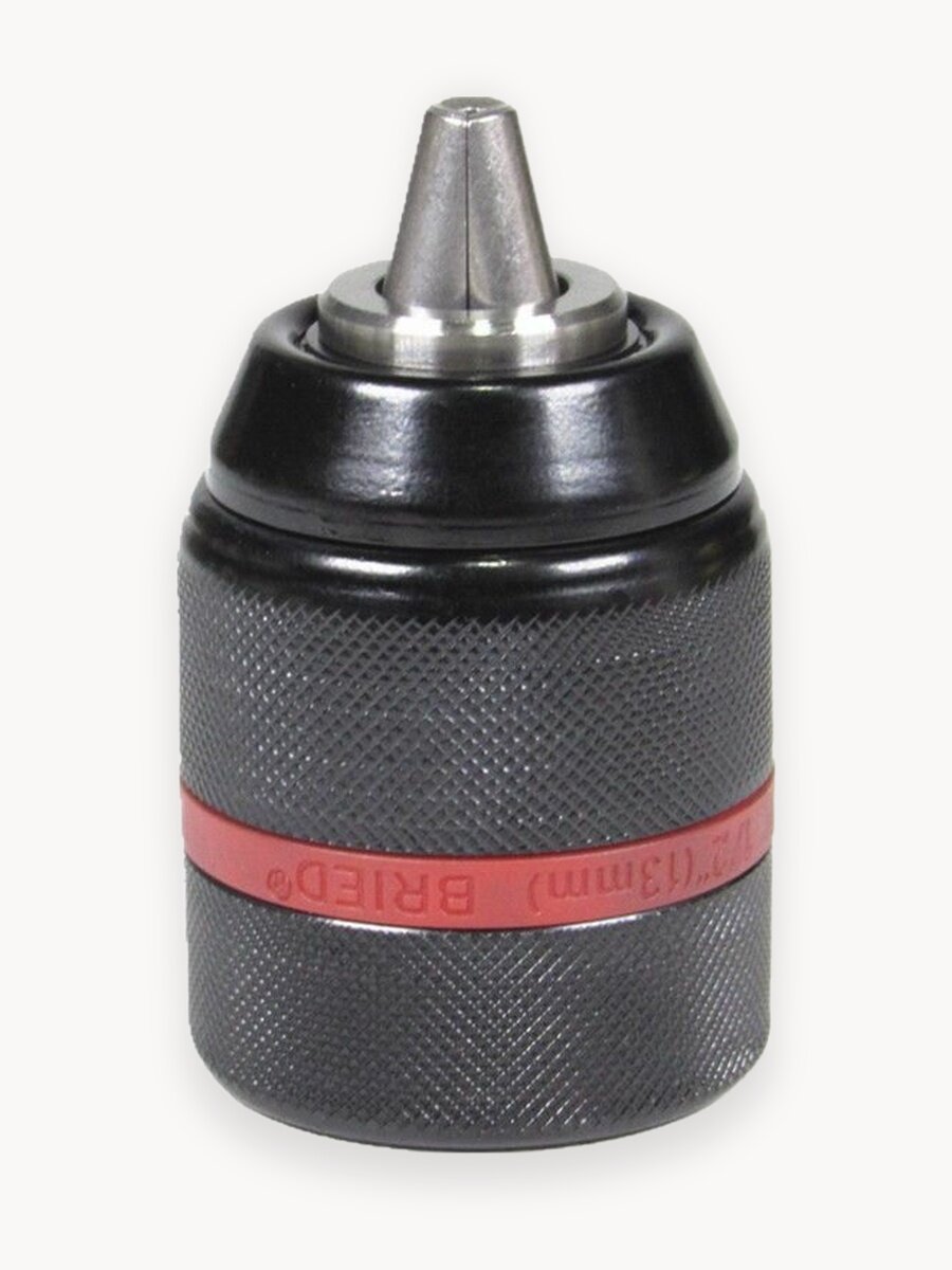 Патрон для дрели быстрозажимной 1.5-13 мм, резьба 1/2" - 20 UNF, цельнометаллический с фиксатором