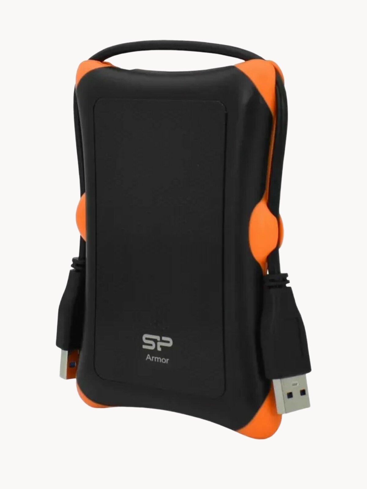 Внешний жесткий диск портативный Silicon Power Armor A30, 2 ТБ, 2.5", USB 3.2 Gen1, HDD черный-оранжевый