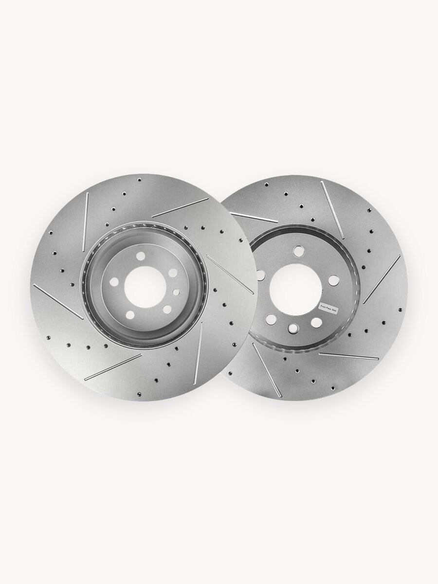 Диски тормозные передние 2шт. PowerStop Evolution с перфорацией и насечками на LAND ROVER Range Rover V