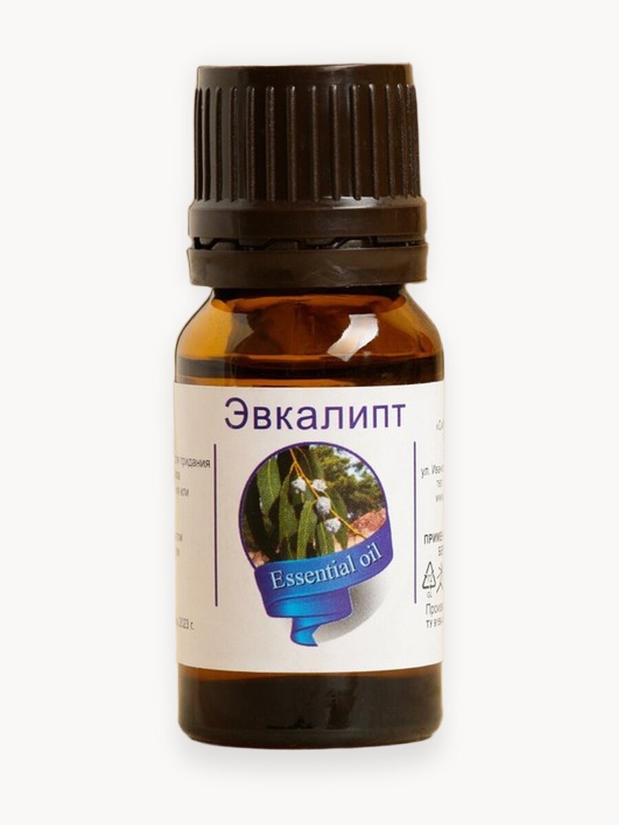 Эфирное масло "Эвкалипт", флакон-капельница, аннотация, 10 мл, дезинфицирующее