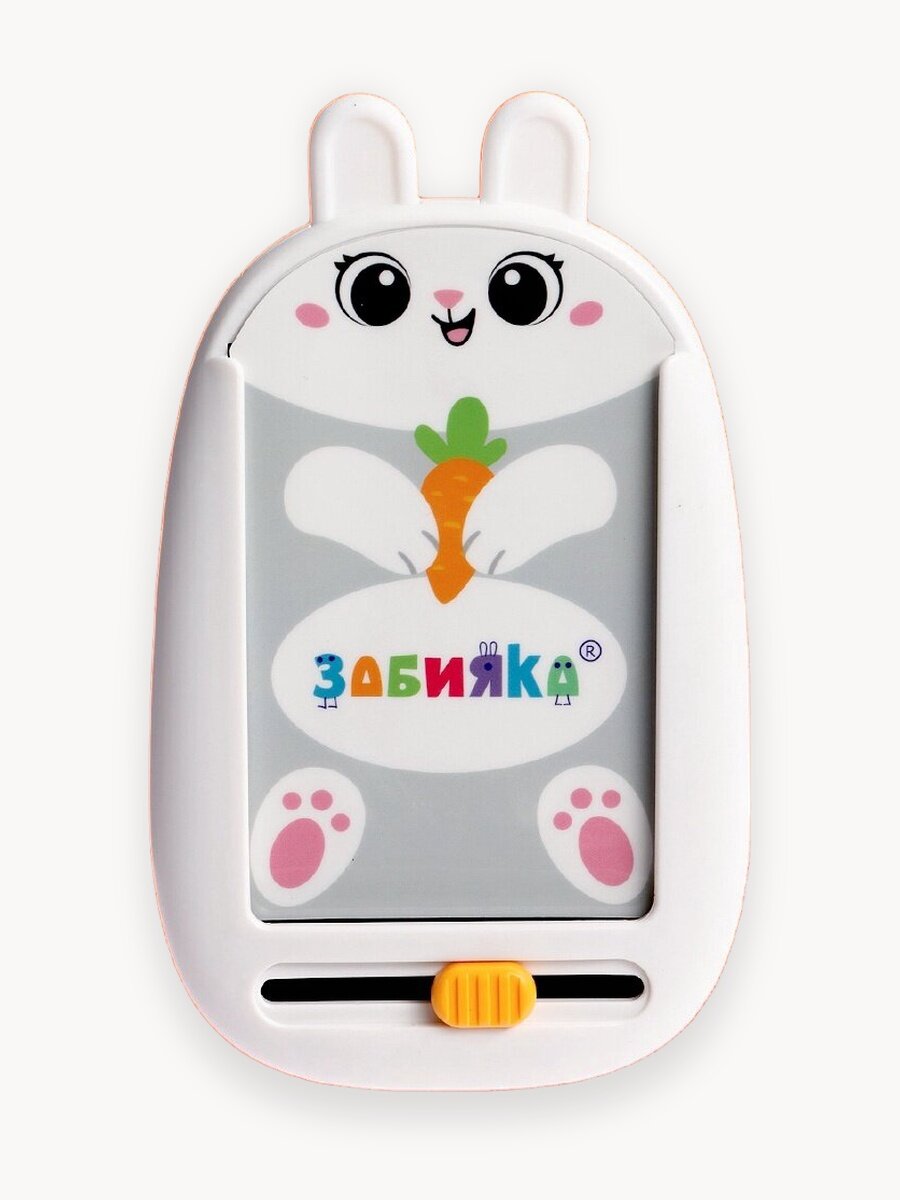 Планшет интерактивный с карточками "Зайчик" 120 заданий, 60 двустронних карточек, ZABIAKA