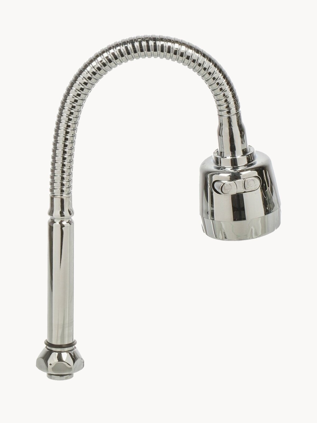 Гибкий излив для смесителя Potato P67-02, 2 режима, серебристый