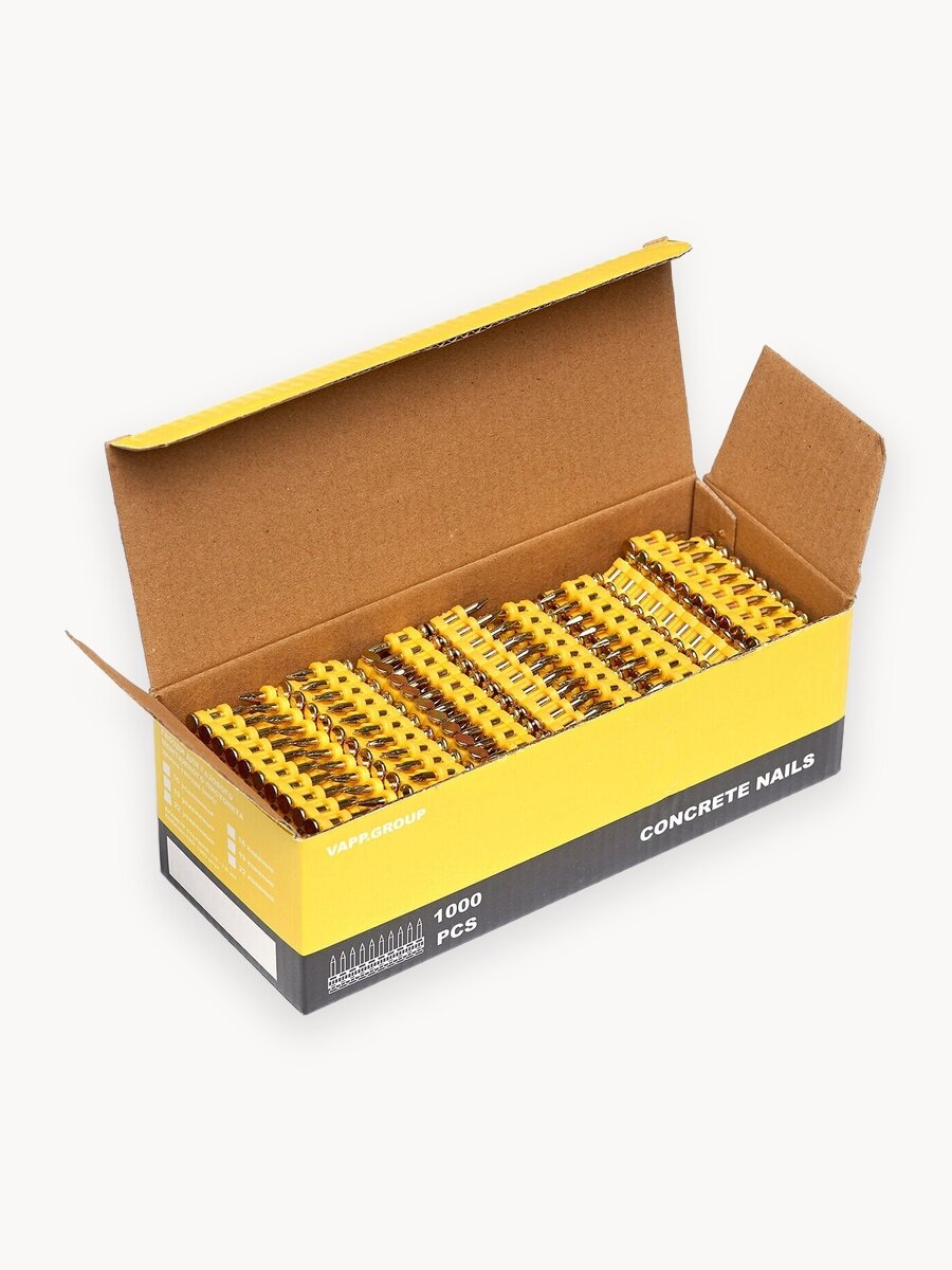 Гвозди усиленные VAPP 3*19 мм для газового монтажного пистолета, 1000 шт.