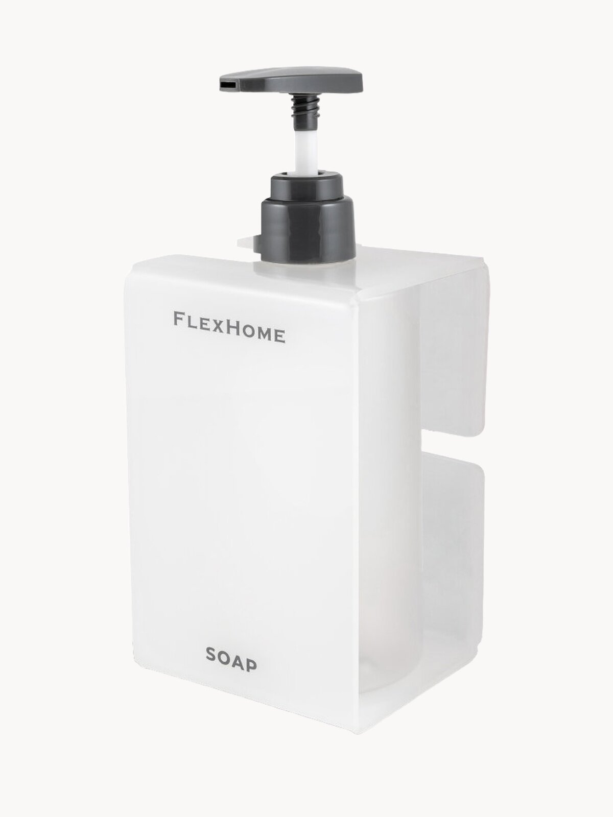 Настенный держатель FlexHome в комплекте с дозатором для жидкого мыла, цвет белый