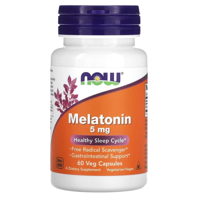 Мелатонин NOW Melatonin 5 mg. 60 таб.