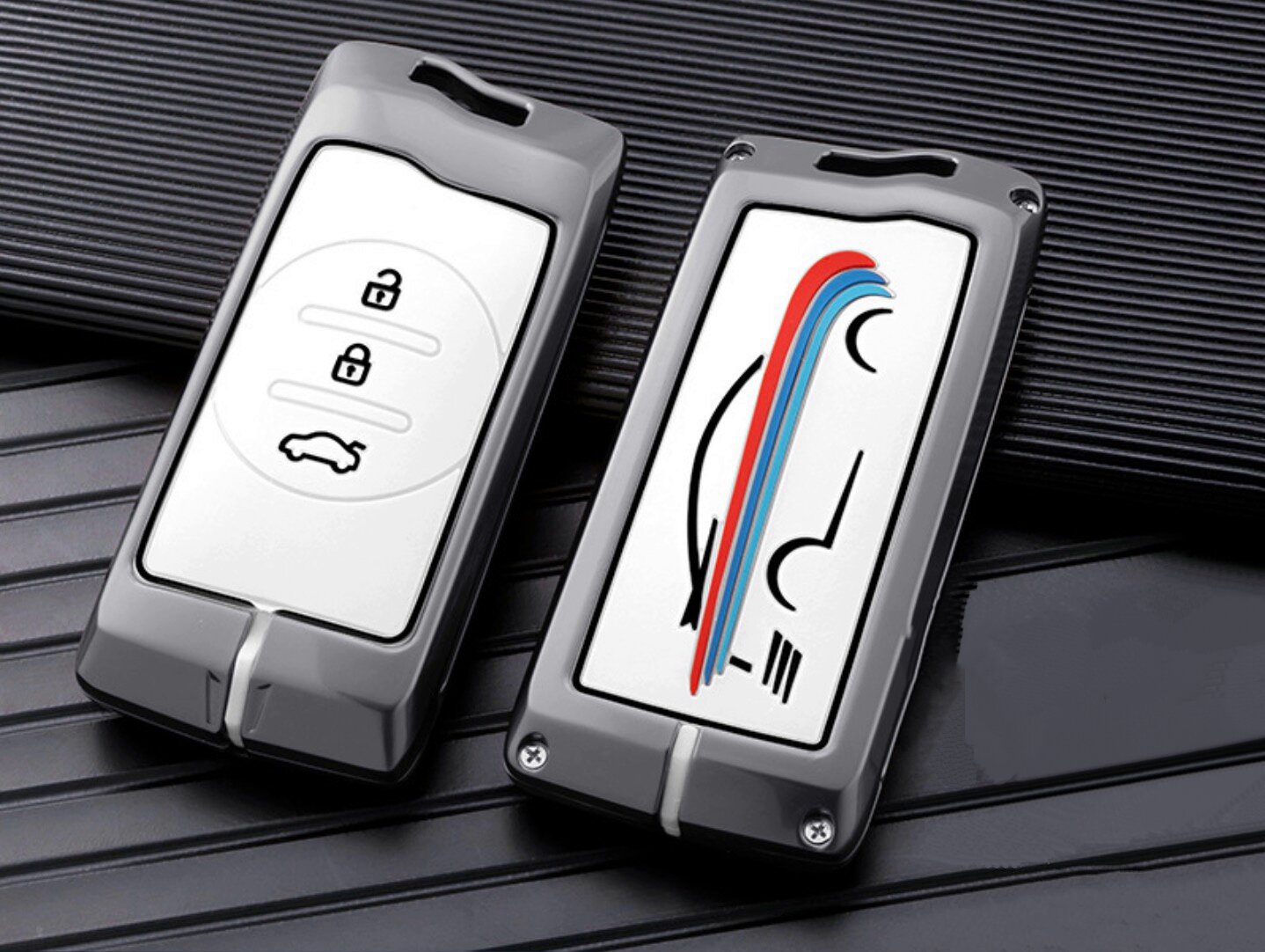 Металлический чехол MyPads для автомобильного ключа Exeed TXL VX Chery Tiggo 8 PRO, Tiggo 8, Tiggo 7 PRO