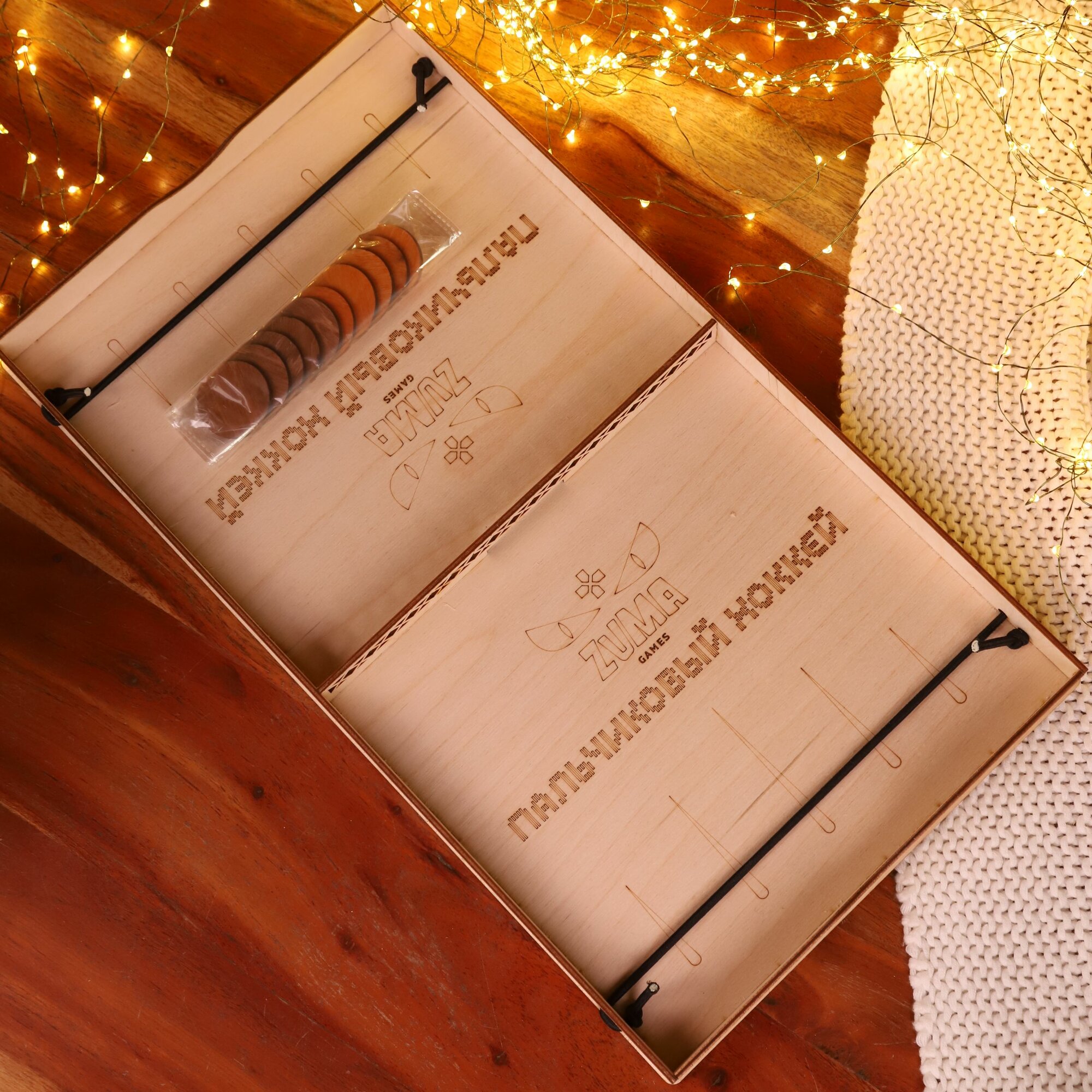 Детская настольная игра Пальчиковый Хоккей Вышибашки 3+