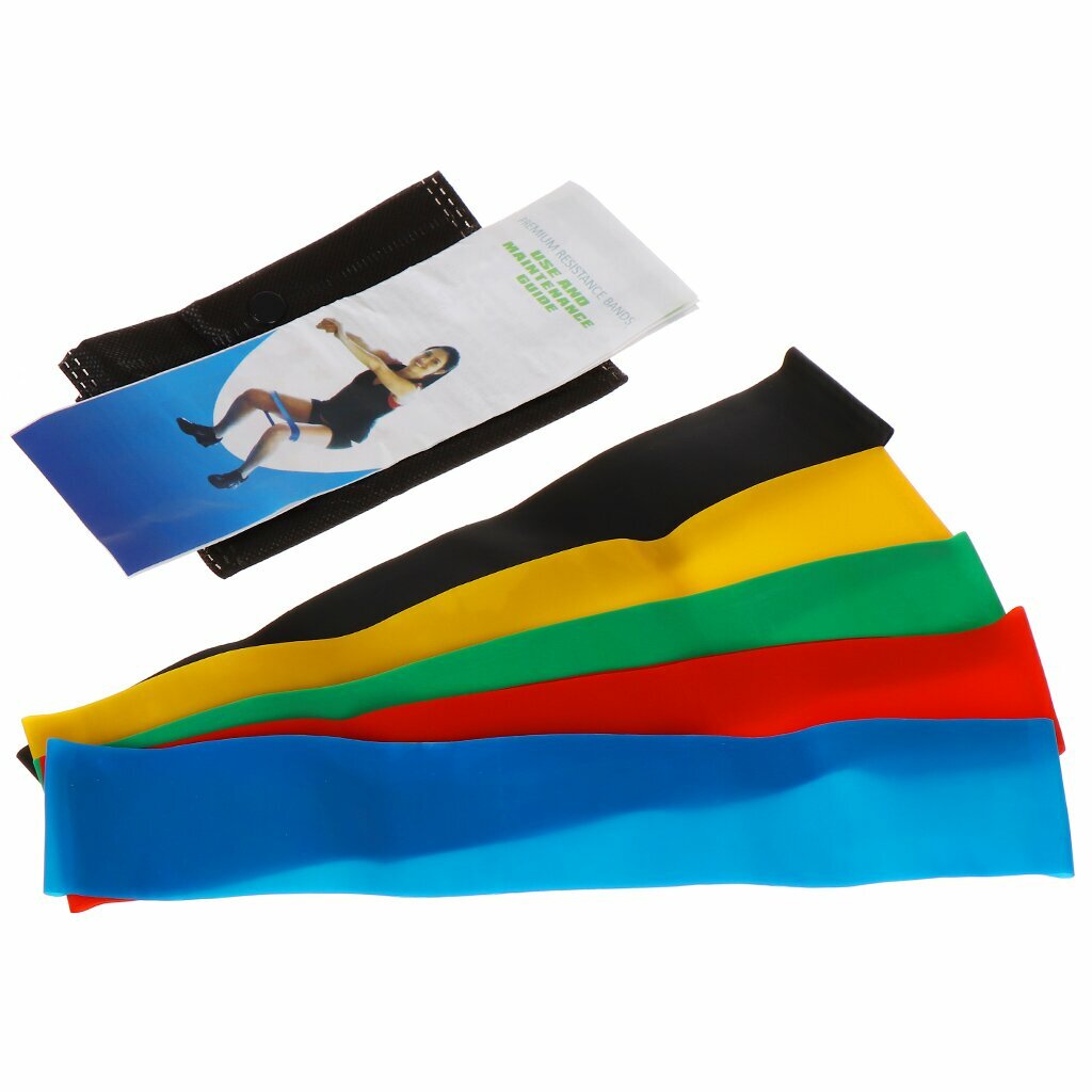 Набор фитнес резинок 5 шт T2022-HT040, спортивные аксессуары