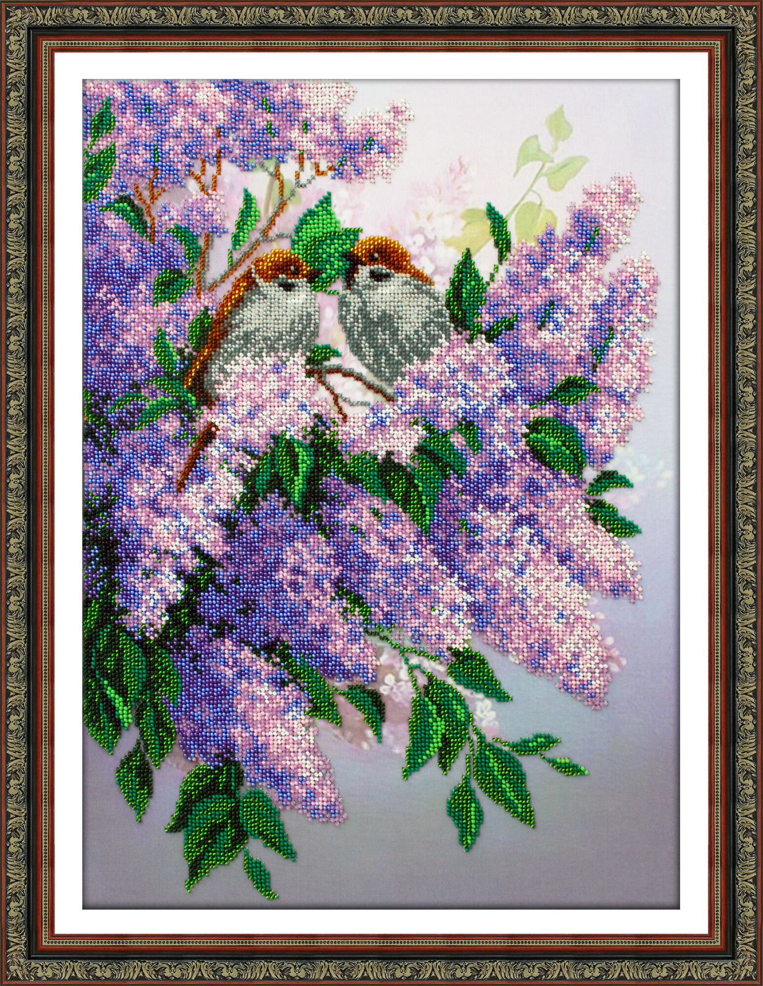 Набор для вышивания бисером "паутинка" Б-1316 Сирень