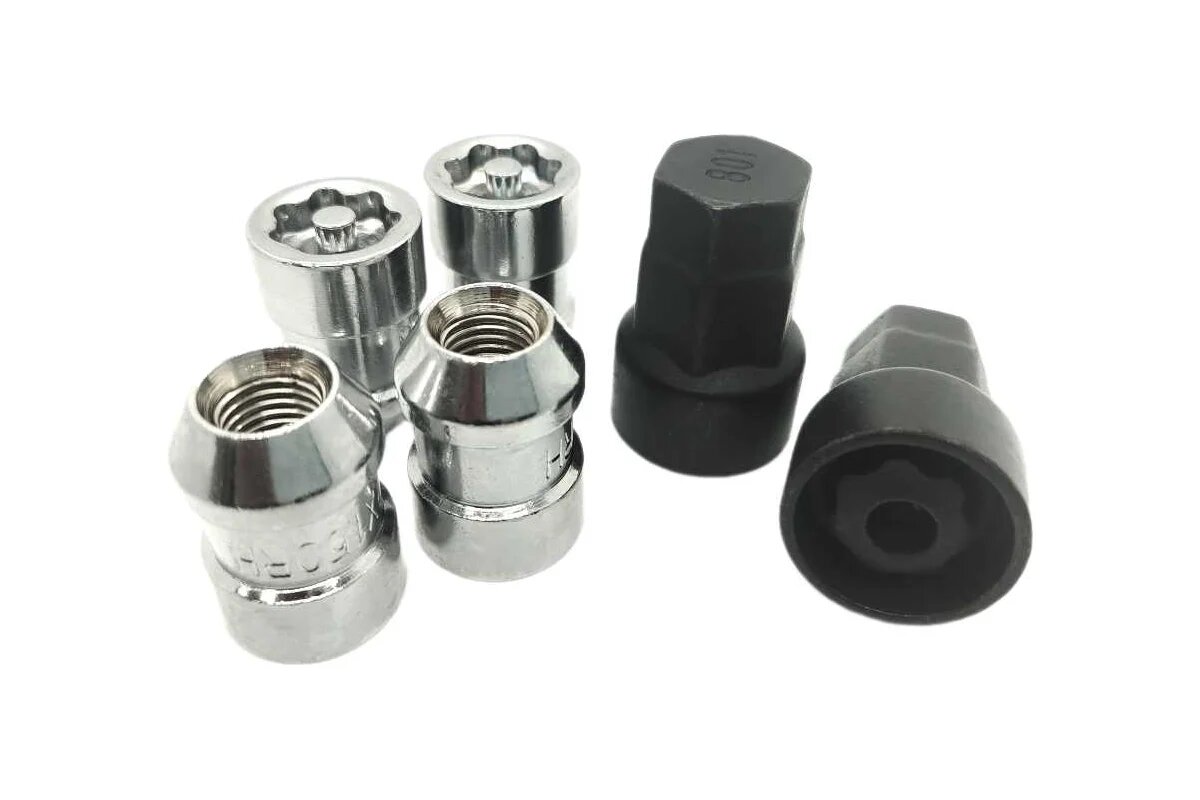 STARLEKS 726445(33)KK-2key секретные гайки 4 шт и два спец. ключа для монтажа