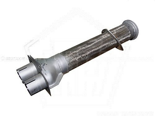 Металлорукав камаз 5320 с тройником (нержавейка, сетка)