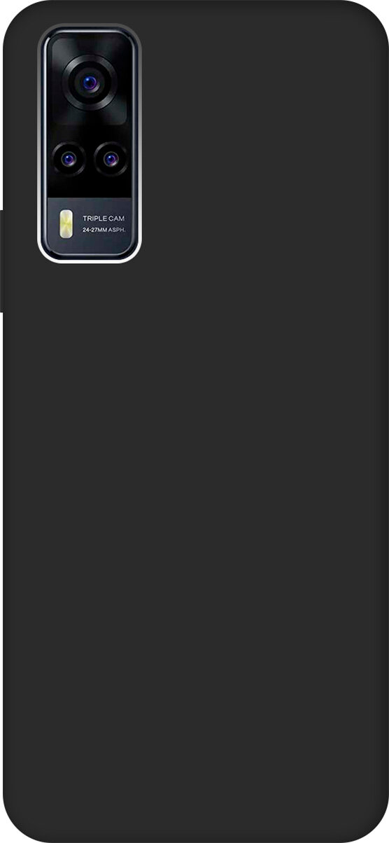 Матовый чехол на Vivo Y31 / Y53s 4G / Y51 2020 / Виво У31 / У53с 4Г / У51 2020 Soft Touch черный