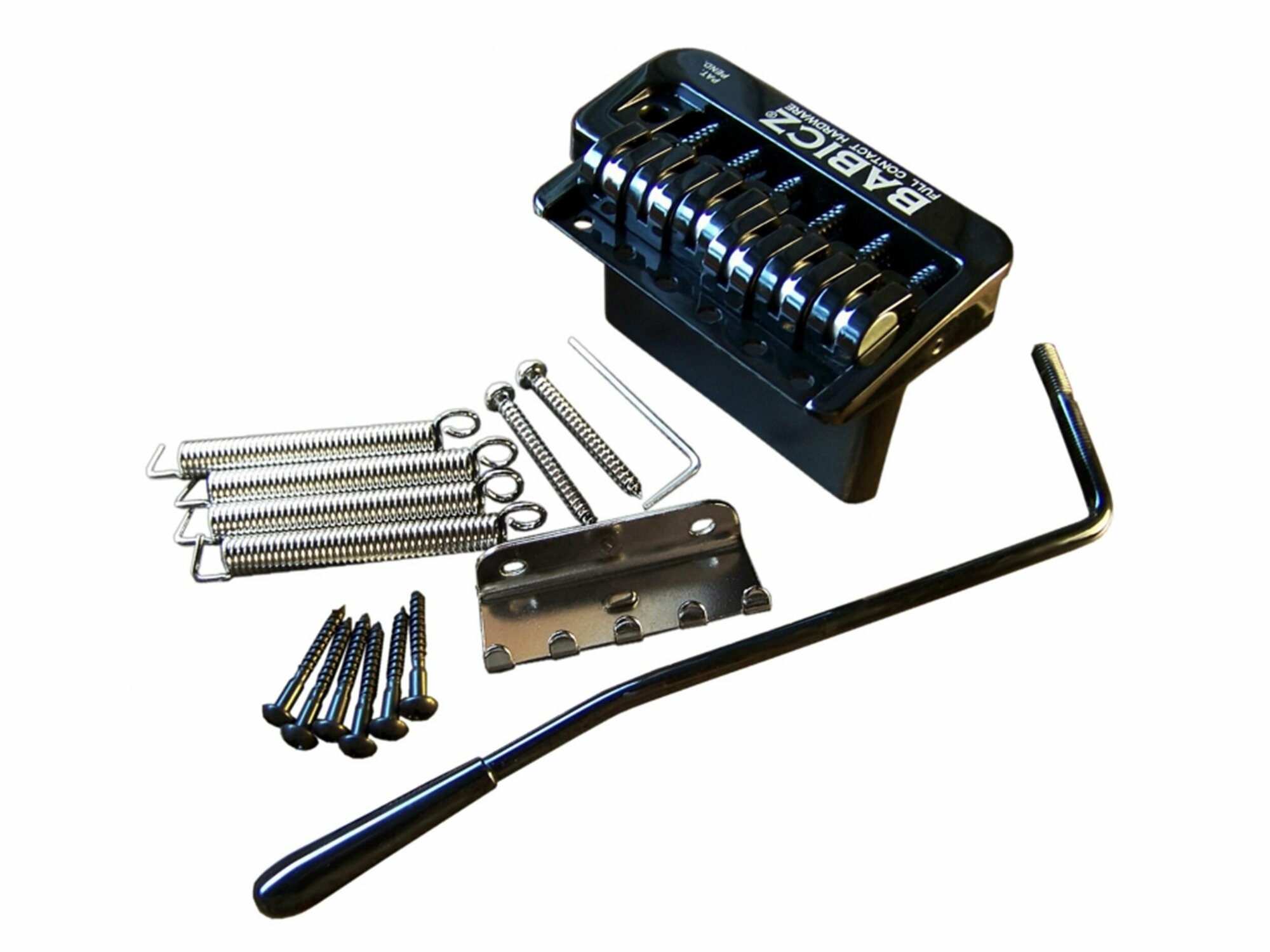 Бридж тремоло на шести болтах, Babicz FCHSTRATBKP Strat Tremolo, черный