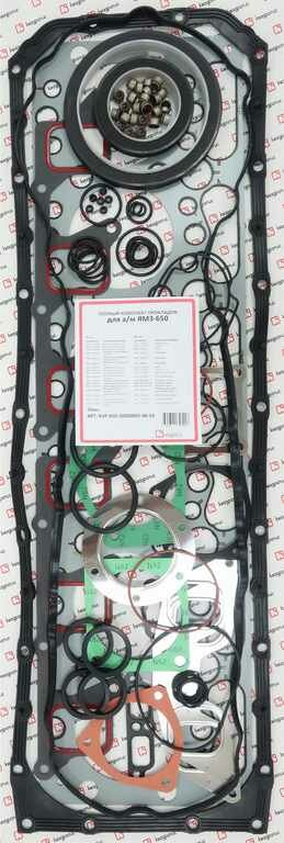 Прокладка двигателя ЯМЗ-650.10 комплект верхний (34 наименования), KVP-650-20000005-06-03, квадратис