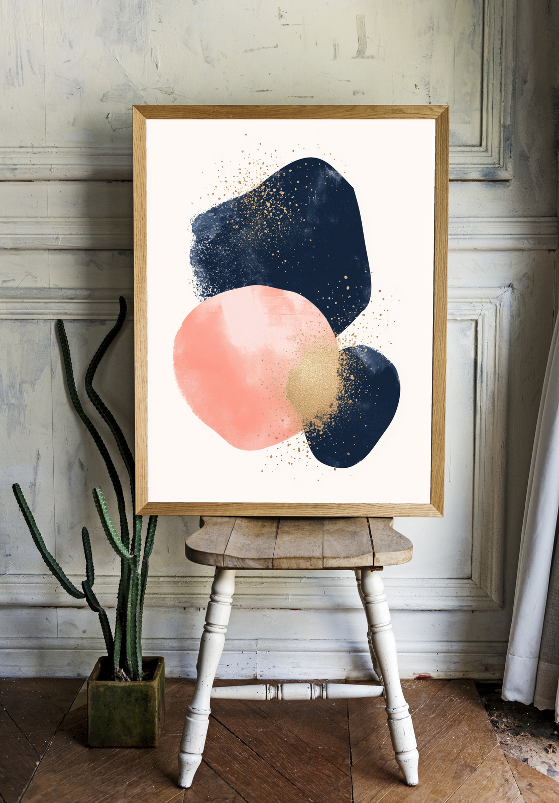 Постер "Абстрактное космическое влечение" 40x50 см в подарочном тубусе