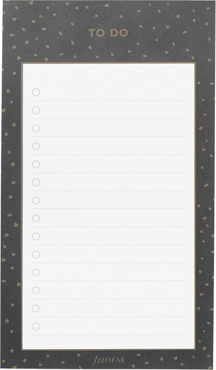 Блокнот для записей FILOFAX Confetti notepad TO DO 95х165 мм блок листов 95х165 мм 100 г/см2 60 листов