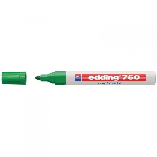 Маркер Edding E-750/4 зеленый пеинт лаковый (толщина линии 2-4 мм)