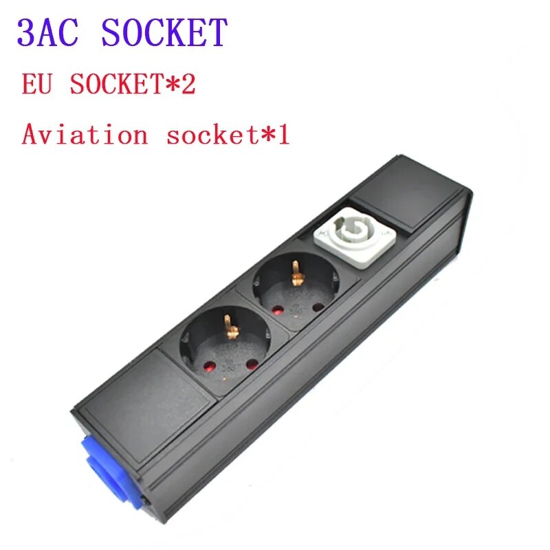 Распределитель розеток 3AC, EU*2, Aviation*1