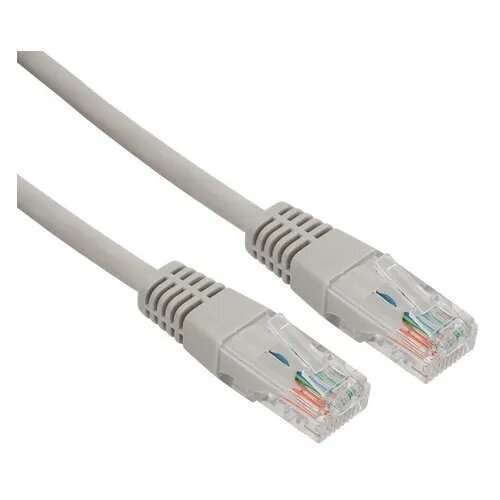 Патч-корд REXANT вилка RJ-45, вилка RJ-45, кат.5E, LSZH, 1м, серый [18-8002]