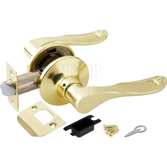 Дверная ручка-защелка Punto (Пунто) DK630 (без фик.) золото